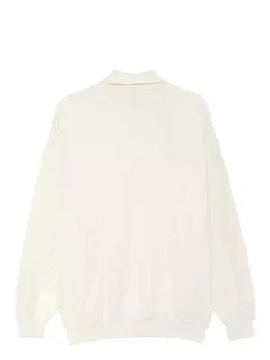 Auralee Zip-up Cotton Sweater - Neutrals