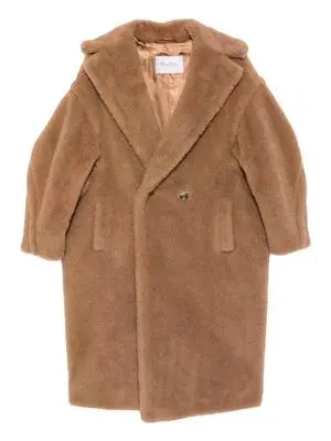 Max Mara Teddy Double-breasted Coat - Brown