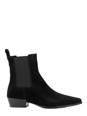 STRATEGIA SHOES Suede Chelsea Boots Black