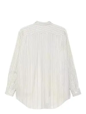 Auralee Striped Long-sleeve Shirt - Neutrals