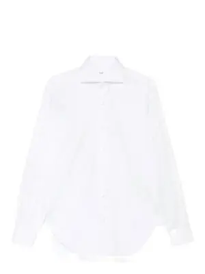 BARBA NAPOLI Spread-collar Button-up Shirt - White