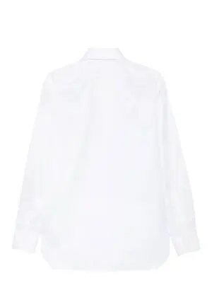 BARBA NAPOLI Spread-collar Button-up Shirt - White