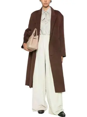 Dusan Elasticated-waist Wide-leg Trousers - Neutrals