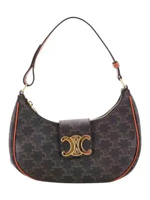 Celine Ava Triomphe Shoulder Bag - Brown