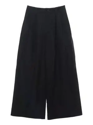 PET-TREE-KOR PET-TREE-KOR Pleated Wool Tailored Trousers