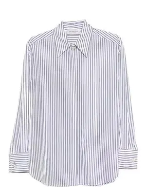 ERMANNO FIRENZE ERMANNO FIRENZE Pearl-Embellished Striped Shirt