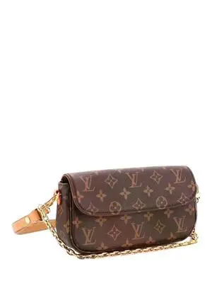 LOUIS VUITTON Ivy Wallet On Chain Monogram Canvas Shoulder Bag - Brown