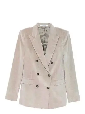 Tagliatore Double-breasted Corduroy Suit - Neutrals