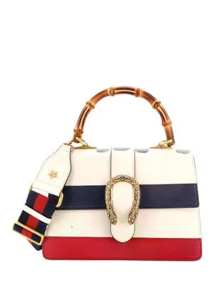 Gucci Dionysus Bamboo Top Handle Bag Colorblock Leather Medium Satchel - Multicolour
