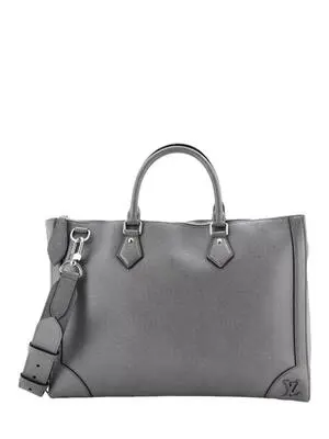 LOUIS VUITTON Slim Briefcase Taiga Leather Business Bag - Grey