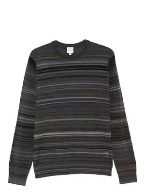Paul Smith Striped Crew-neck Sweater - Grey