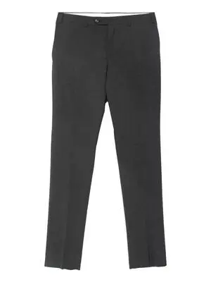 Canali Travel Pressed-crease Tailored Trousers - Grey