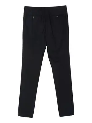 Canali Travel Pressed-crease Tailored Trousers - Blue