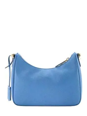 Prada Re-edition 2005 Shoulder Bag Saffiano Leather Small Crossbody Bag Blue