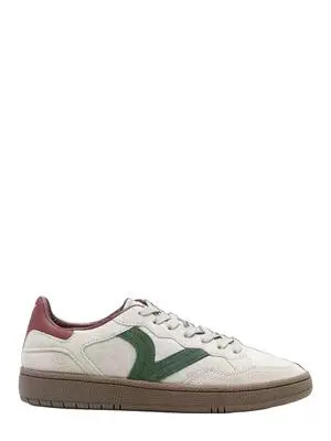 Victoria Beckham Suede Logo-patch Sneakers - Grey