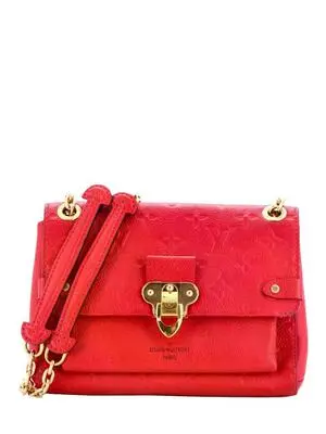 LOUIS VUITTON Vavin Monogram Empreinte Leather Bb Crossbody Bag - Red