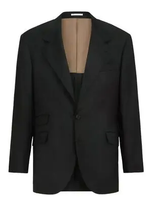 Brunello Cucinelli Cavallo Tailor Wool Blazer - Black
