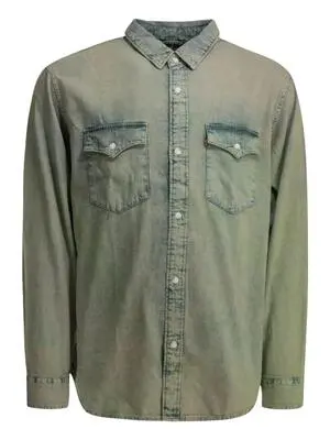 LEVI'S Acid-wash Button-down Denim Shirt - Blue