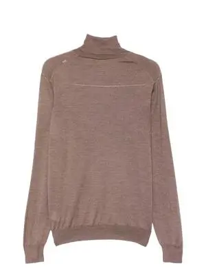 BARBA NAPOLI Roll-neck Knitted Sweater - Brown