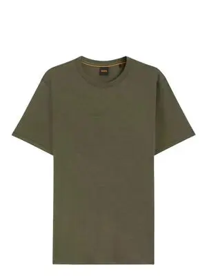 BOSS Logo-embroidered T-shirt - Green