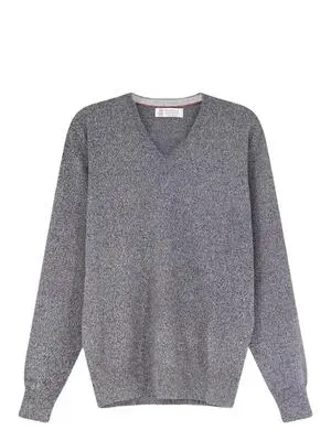 Brunello Cucinelli Brunello Cucinelli V-Neck Pullover Grey