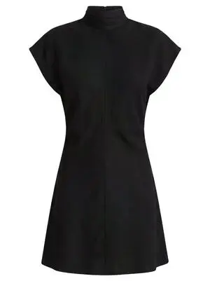Bondi Born Ardea Tie-neck Mini Dress - Black