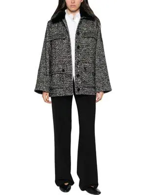 ERMANNO FIRENZE Logo-waistband Straight-leg Trousers - Black