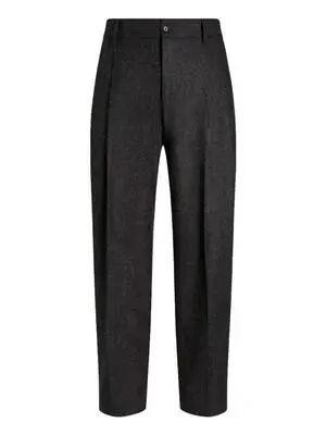 Dolce & Gabbana Wool Flannel Trousers - Grey
