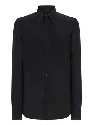 DOLCE & GABBANA Crêpe-de.chine Gold Shirt