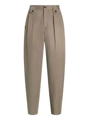 Dolce & Gabbana Cotton Twill Trousers - Neutrals