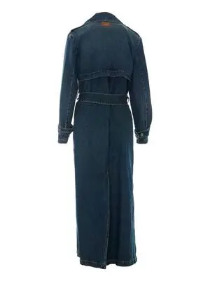 LIU JO Belted Denim Trench Coat