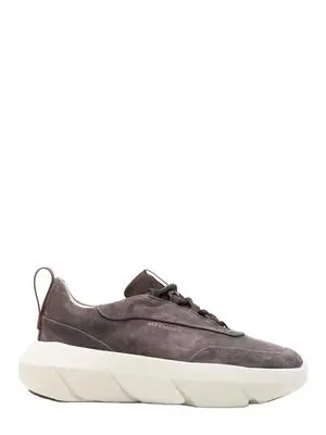 ALEXANDER SMITH Chunky-sole Suede Sneakers - Brown
