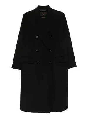 PALTO' Double-breasted Coat - Black