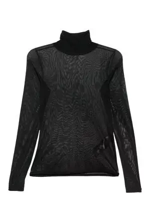 Zimmermann Fine-knit High-neck Top - Black