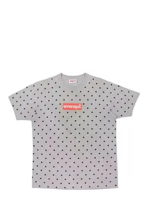 Supreme X Omme Des Garçons Box Logo Polka-dot T-shirt - Grey