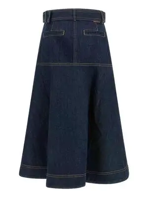 Zimmermann ZIMMERMANN Denim Midi Skirt Blue