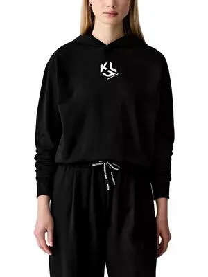 Karl Lagerfeld Logo-print Hoodie - Black