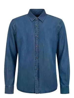 Peserico Washed Denim Shirt - Blue