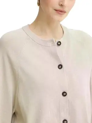 Marc O'polo Raglan-sleeve Button-up Cardigan - Neutrals