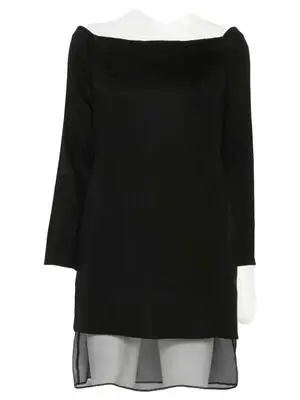 ESSE STUDIOS Off-shoulder Mini Dress - Black