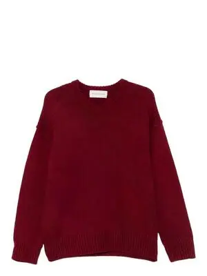 Nour Hammour Jude V-neck Sweater - Red