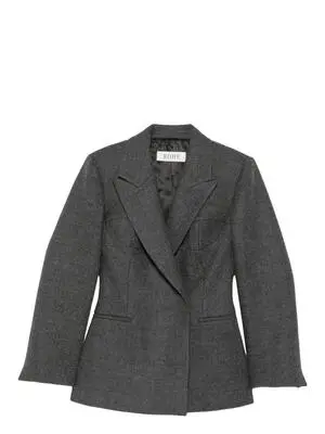 RÓHE Cup Detailed Blazer - Grey