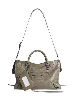 Balenciaga BALENCIAGA Medium Le City Lambskin Tote Bag Grey