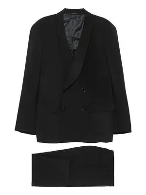 Giorgio Armani Double-breasted Buttoned Suit - Blue