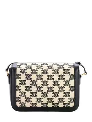 Celine CELINE Triomphe Shoulder Bag Black