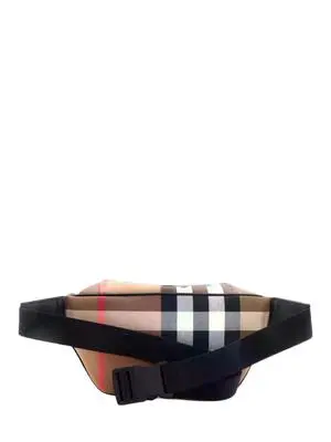 Burberry Sonny House Check Canvas Belt Bag - Brown