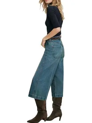 VERONICA BEARD VERONICA BEARD Marlowe Patch-Pocket Cropped Jeans
