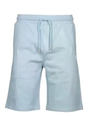 Karl Lagerfeld Drawstring Waist Cotton Shorts - Blue