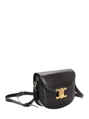 Celine Triomphe Besace Cléa Shoulder Bag - Black