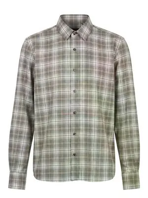 Peserico Check-pattern Long-sleeve Shirt - Grey